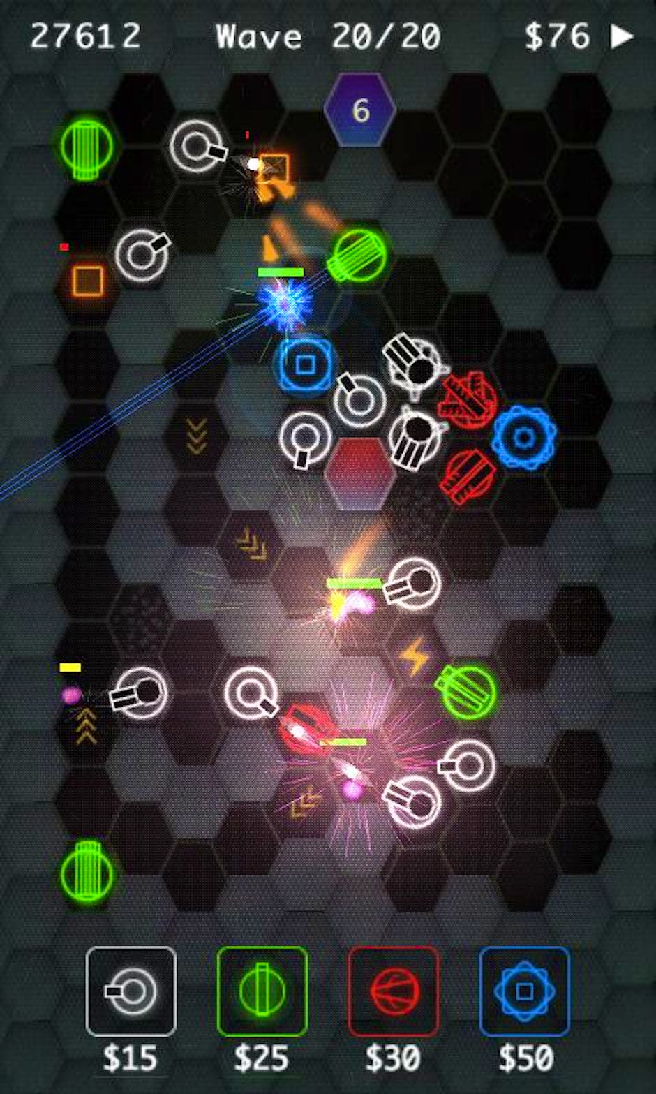 Hex Defence for Android: Tower defence with pretty high res graphics ...