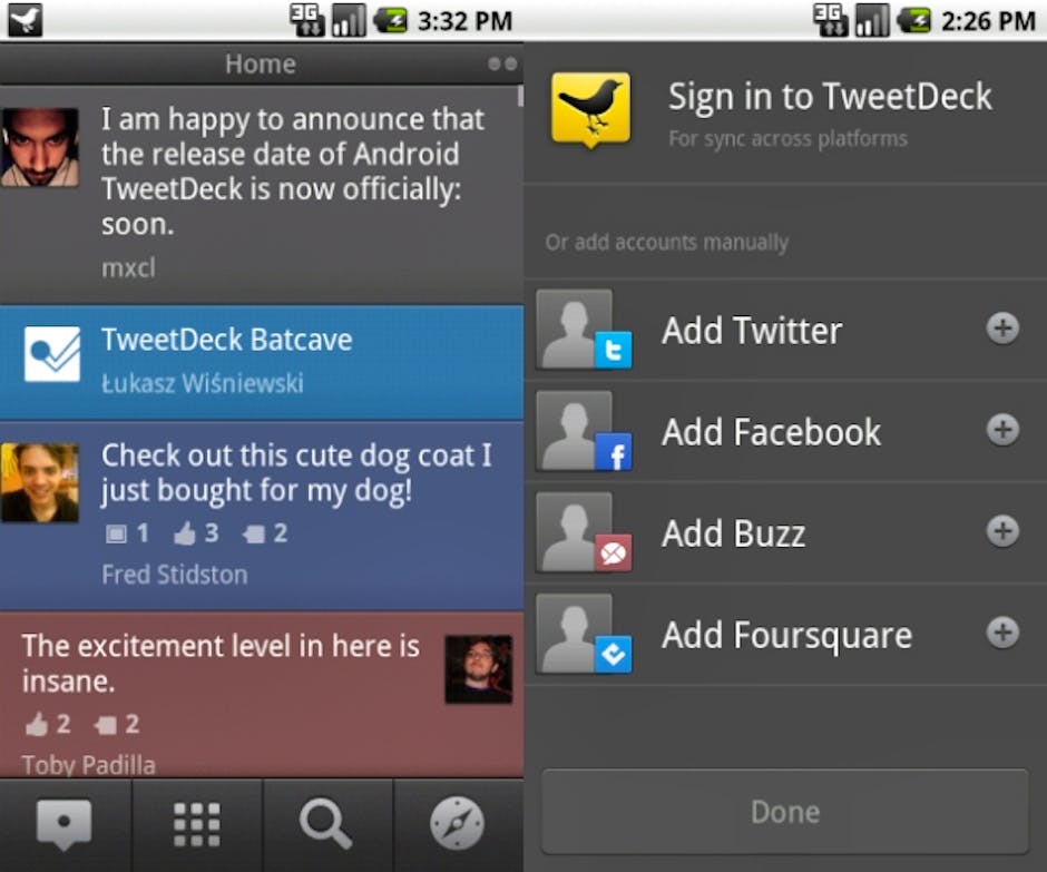 Tweetdeck touches town on Android | Recombu