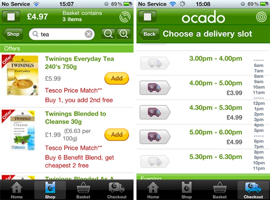 Ocado on the Go for iPhone and Android | Recombu