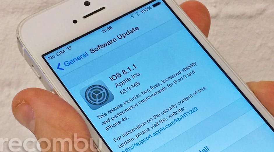 iOS 8.1.1 update arrives, awesome for iPhone 4S and iPad 2 owners | Recombu