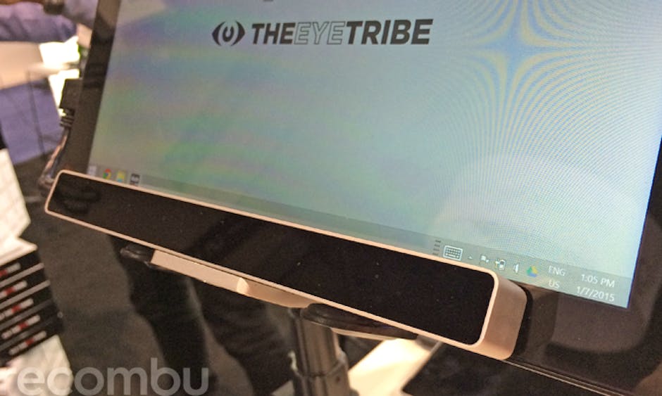 Impressive eye tracker from The Eye Tribe shown at CES 2015
