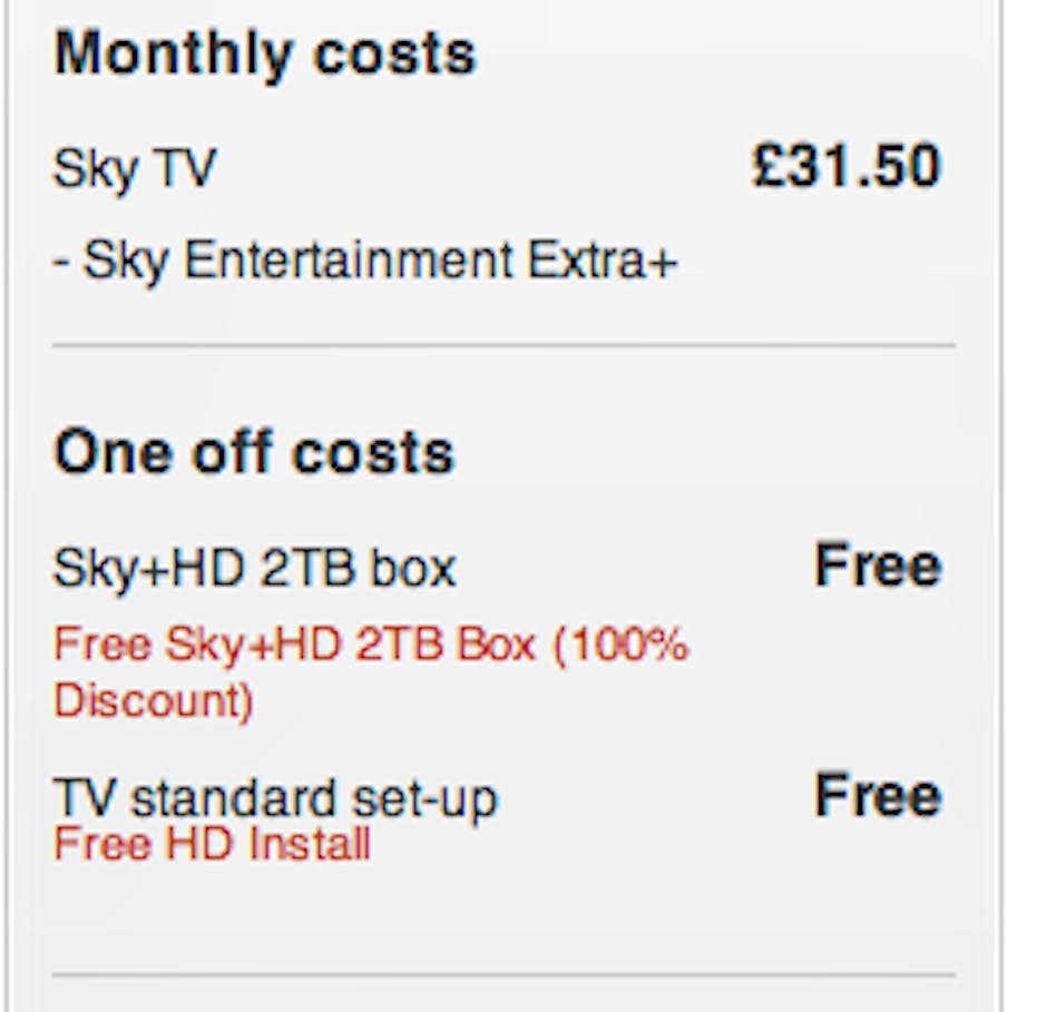 Sky+HD 2TB is completely free with new ANY TV package | Recombu