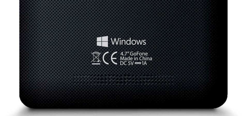 GoFone GF47W is the first device to sport Windows branding without the ...