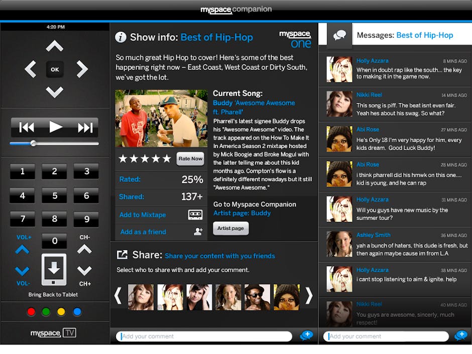 Panasonic introduces Myspace TV app for TVs, smartphones and tablets ...